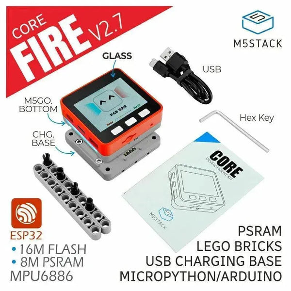 M5Stack FIRE IoT Development Kit (PSRAM) V2.7 – OpenELAB Technology Ltd.