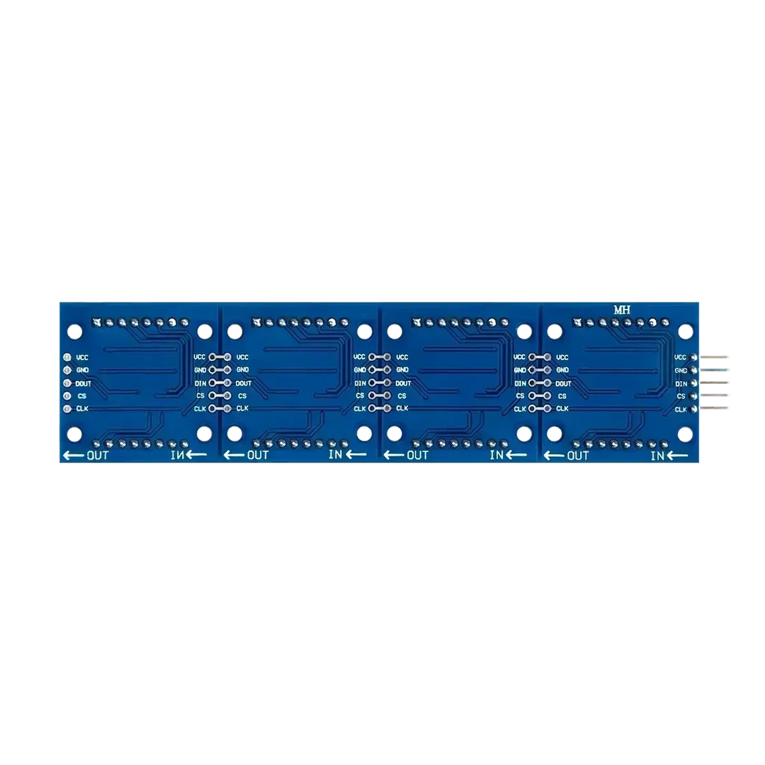 MAX7219 8x32 4 in 1 Dot Matrix LED Display Module – OpenELAB Technology ...