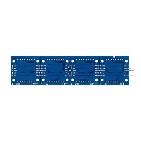 MAX7219 8x32 4 in 1 Dot Matrix LED Display Module – OpenELAB Technology ...