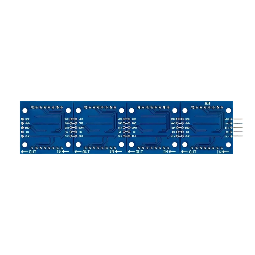 MAX7219 8x32 4 in 1 Dot Matrix LED Display Module – OpenELAB Technology ...